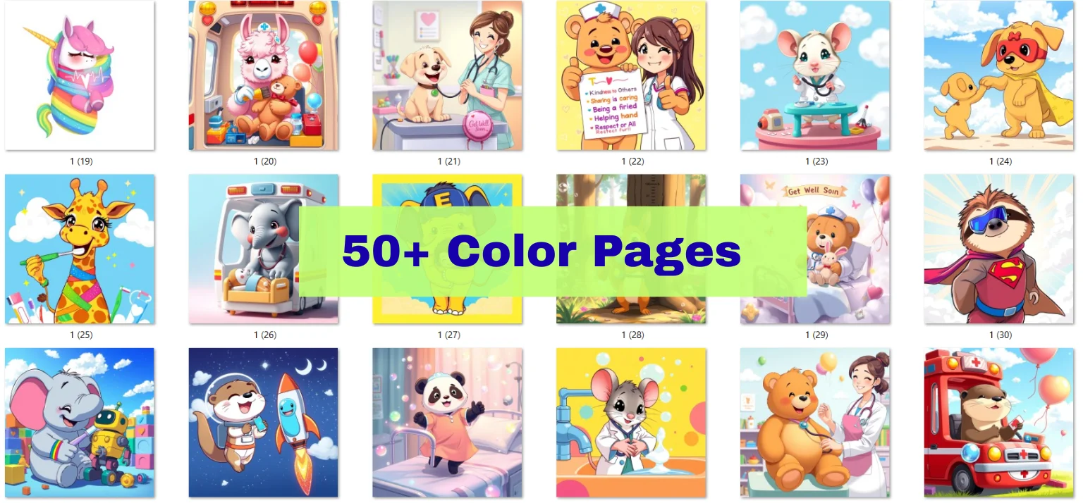 CheckUp Champs Coloring Pages – smartkids