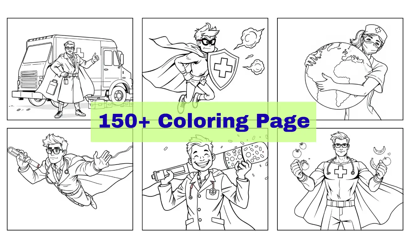 CheckUp Champs Coloring Pages – smartkids