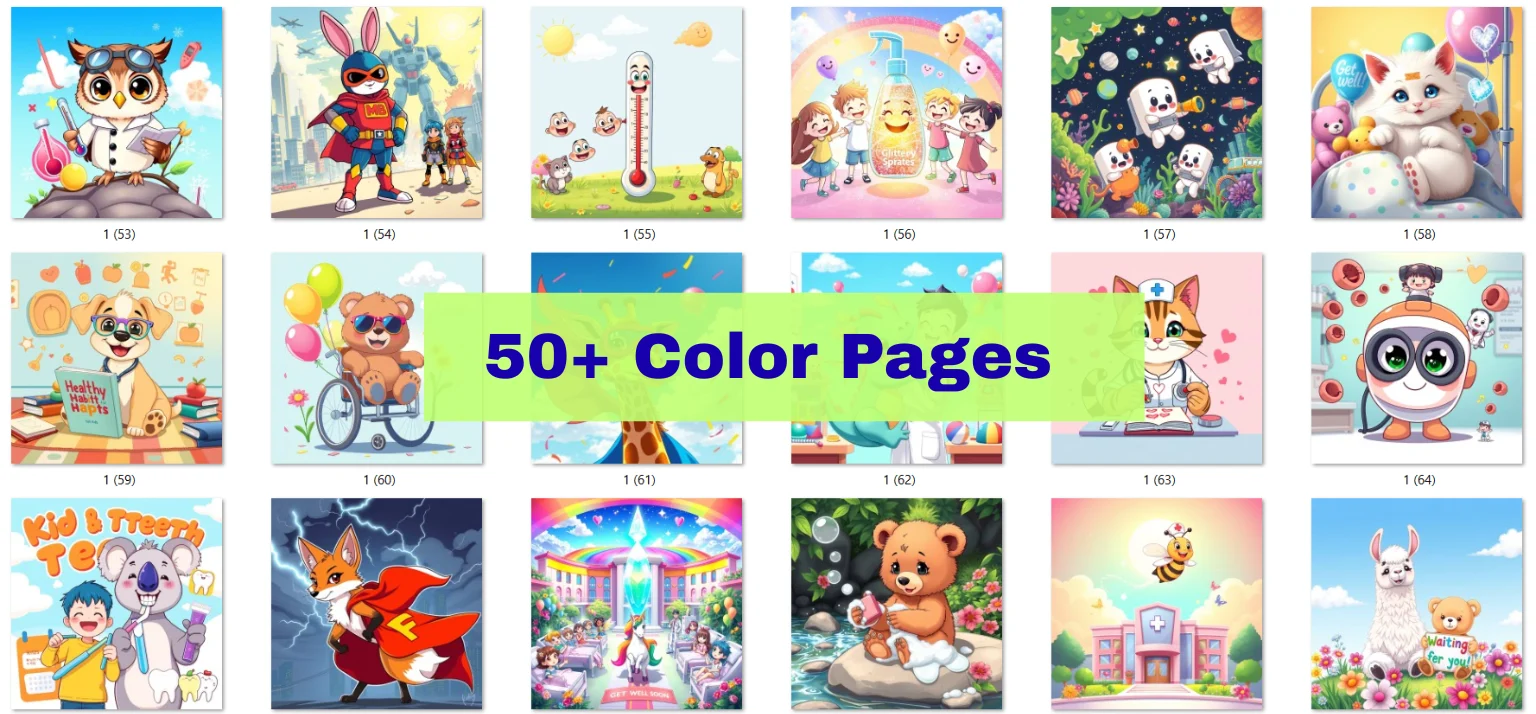 CheckUp Champs Coloring Pages – smartkids